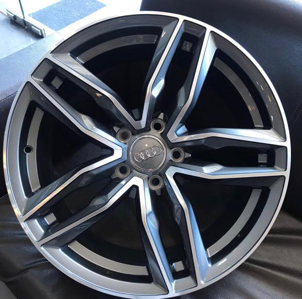 18” Audi OEM rims, Car Accessories, Tyres & Rims on Carousell
