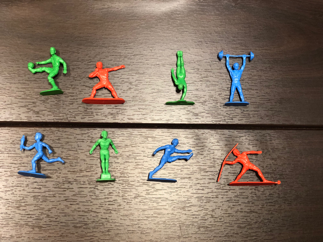 70s Milo Olympic Athlete standup toys, Hobbies & Toys, Toys & Games on ...