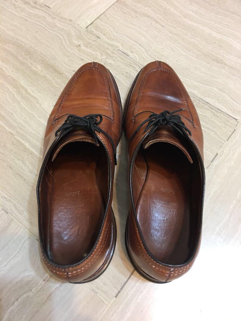 Allen Edmonds LaSalle Brown Leather Shoes, Men's Fashion, Footwear, Dress Shoes on Carousell