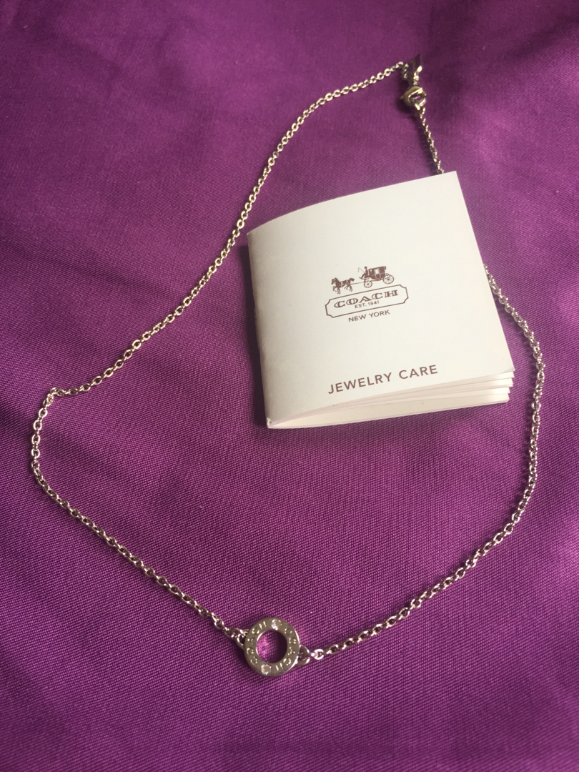 Authentic COACH necklace silver, Women's Fashion, Jewelry & Organisers ...