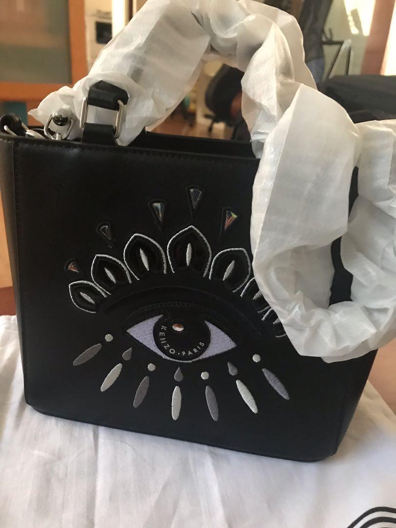 Authentic Kenzo Small Eye Leather Bag, Luxury, Bags & Wallets on Carousell