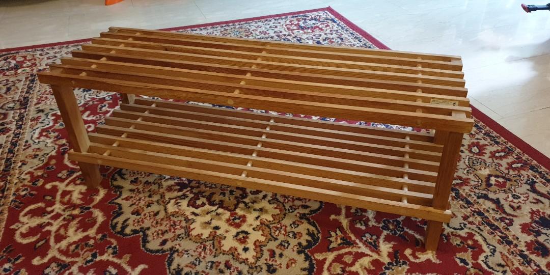 *$LASHED!* Beautiful Limited Edition IKEA 2 Tier Babord Wooden Shoe ...