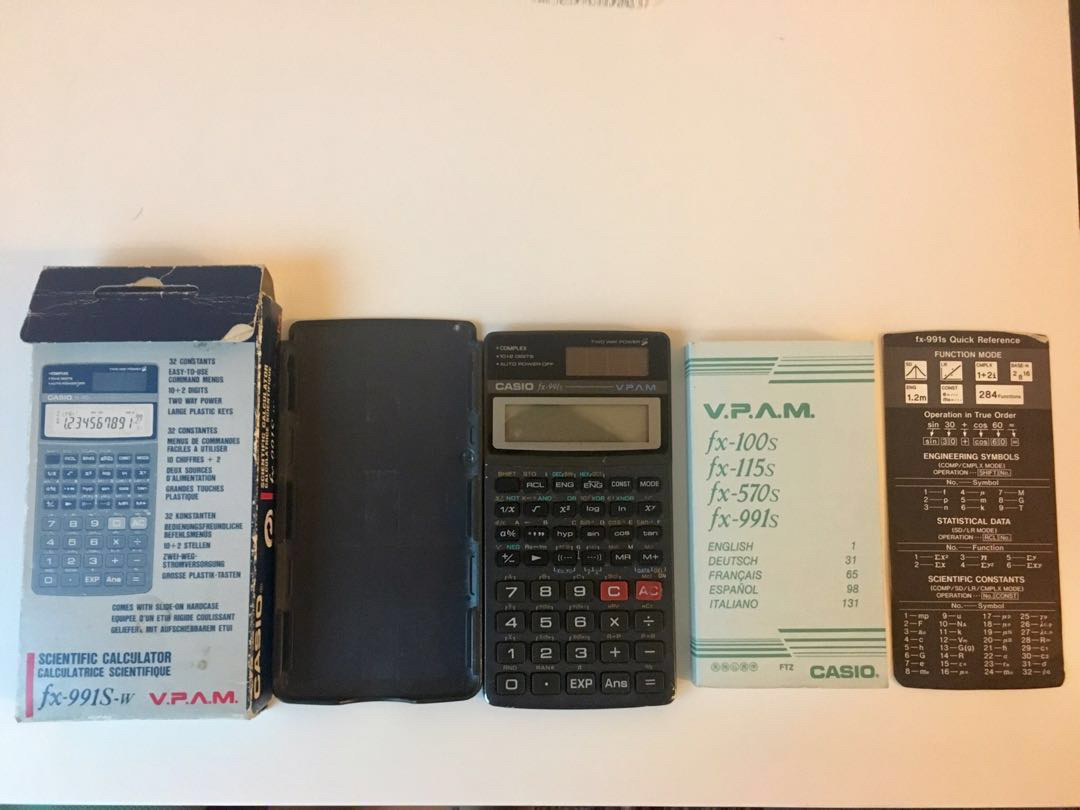 Casio Fx-991S Scientific Calculator Casio Fx991S Casio Pocket Computer ...