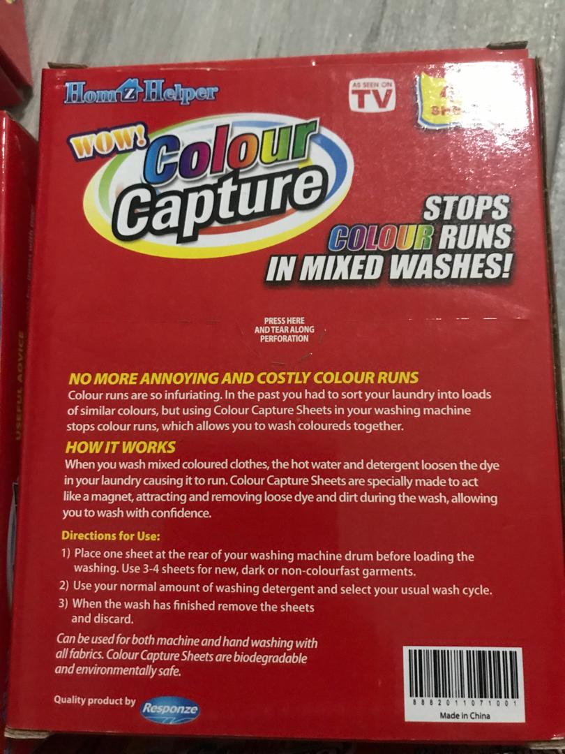 Colour Catcher Washing Machine Laundry Sheets, Everything Else on Carousell
