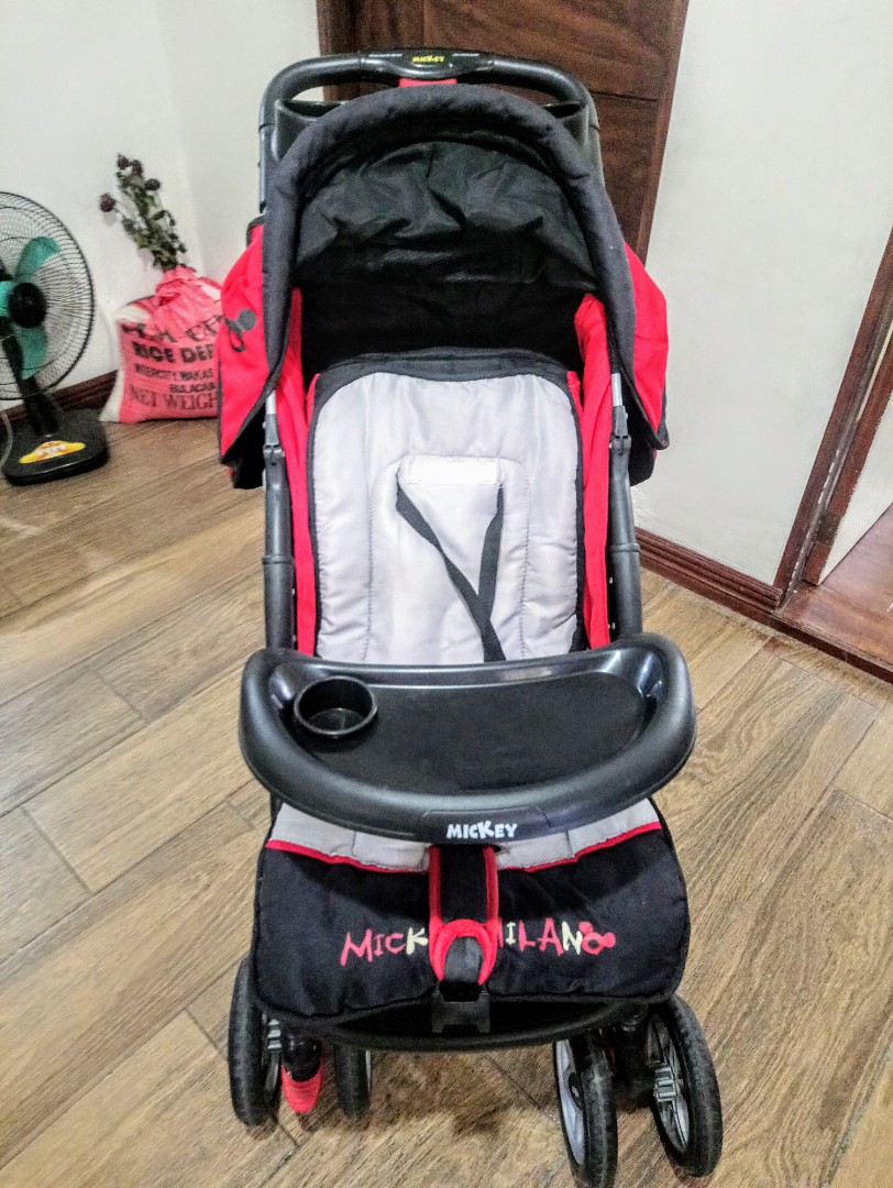 Disney Mickey stroller, Babies & Kids, Going Out, Strollers on Carousell