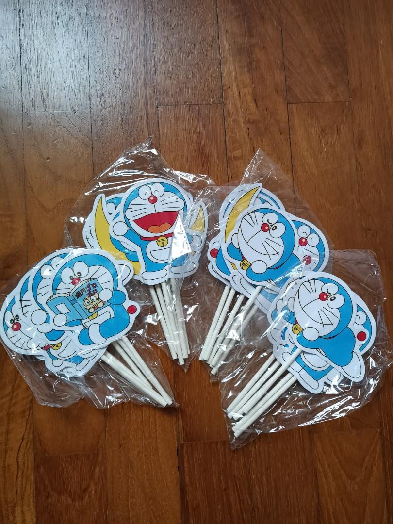 Doraemon themed cupcake toppers, Everything Else on Carousell