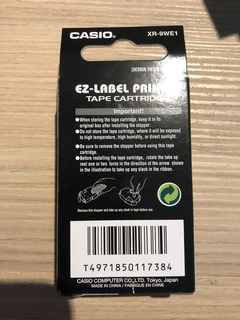 Ez Label Printer Tape Cartridge 9mm, Hobbies & Toys, Stationery & Craft ...
