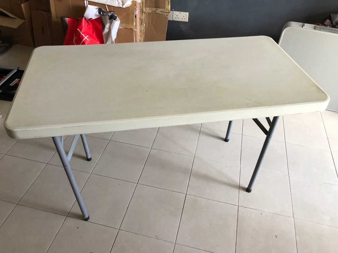Folding Table (4x2ft), Furniture & Home Living, Furniture, Tables ...