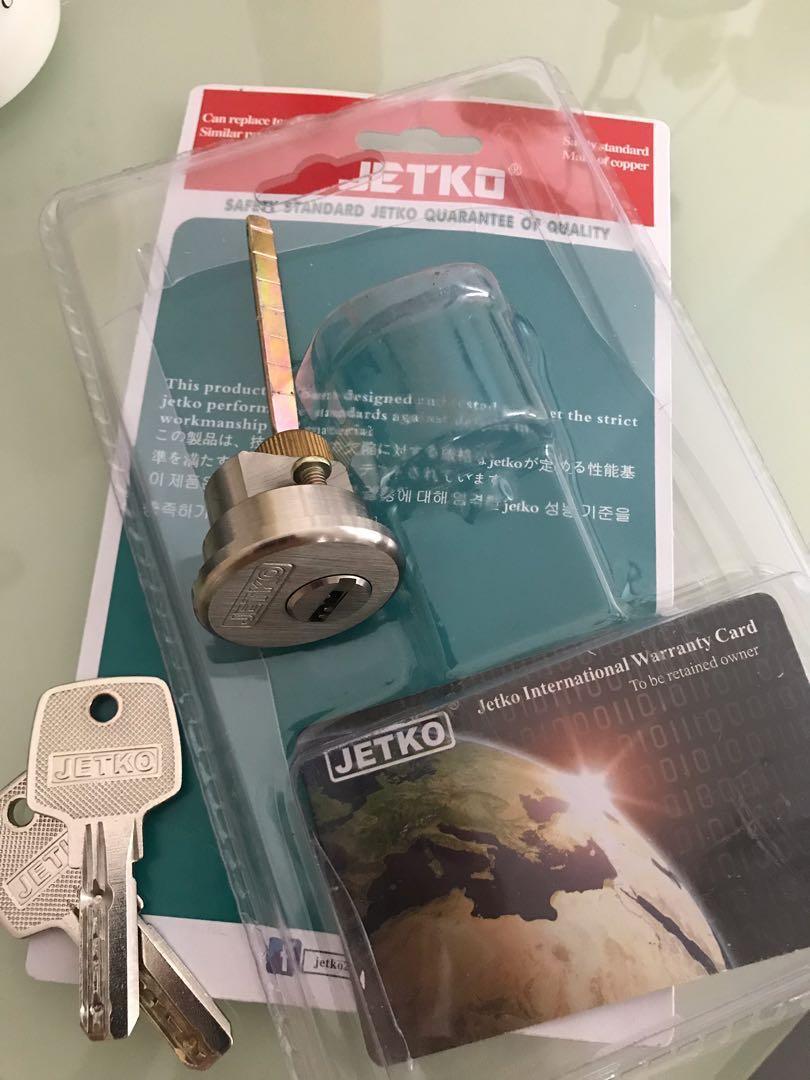 Jetko 鎖膽 門鎖, 傢俬＆家居, 其他, 家居改善及收納用品 - Carousell