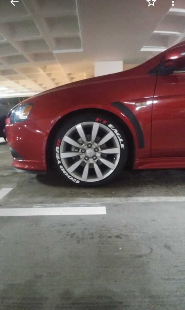 Lancer ex gt rim, Car Accessories, Tyres & Rims on Carousell