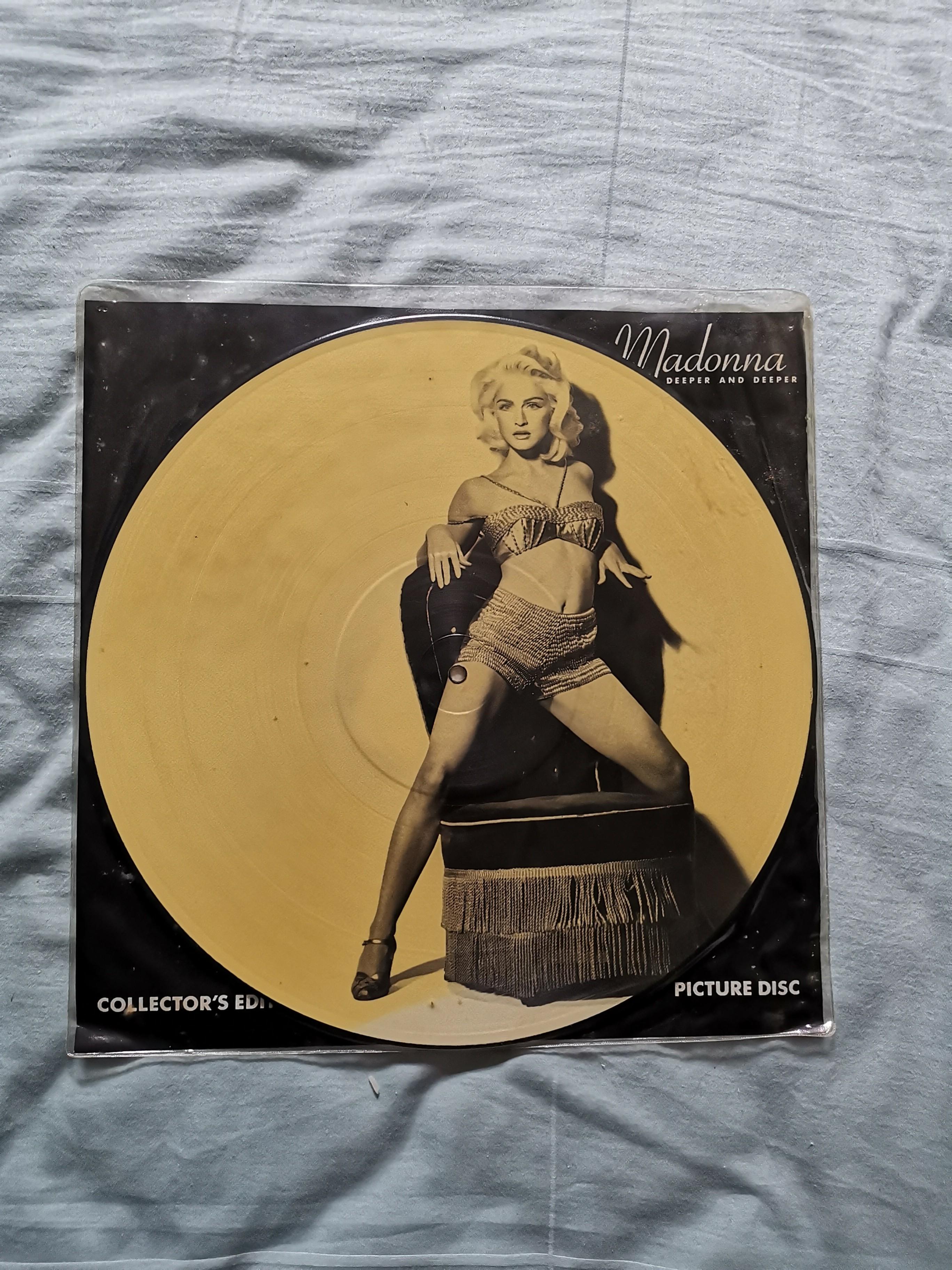 Madonna Deeper And Deeper Picture Disc, Hobbies & Toys, Music & Media ...