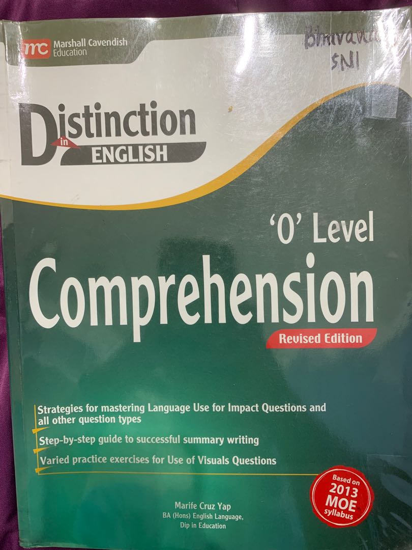 O Level Comprehension Book, Hobbies & Toys, Books & Magazines, Assessment Books on Carousell