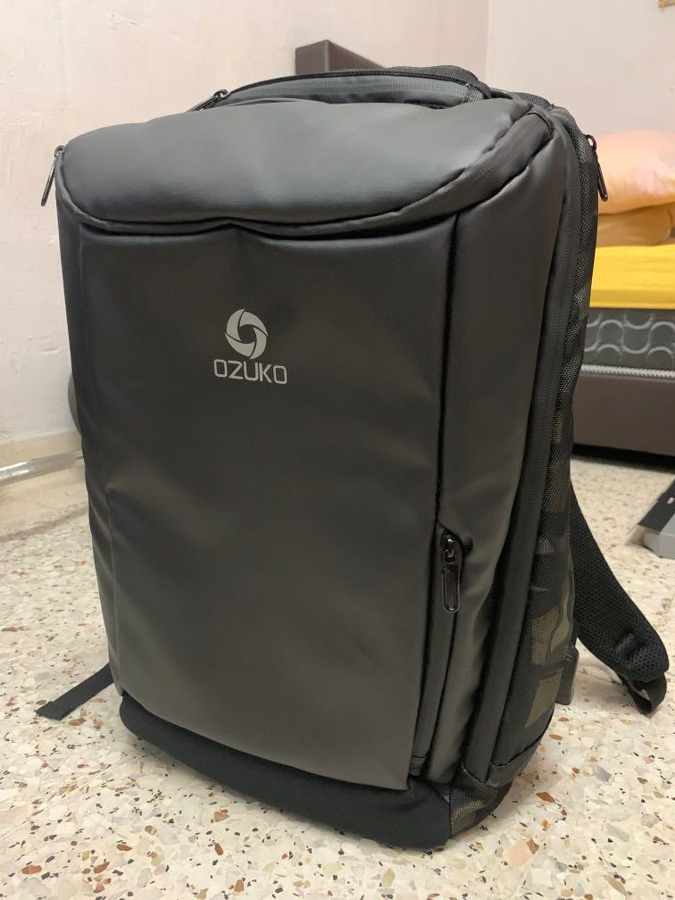 Ozuko Camo Backpack, Men's Fashion, Bags, Backpacks on Carousell