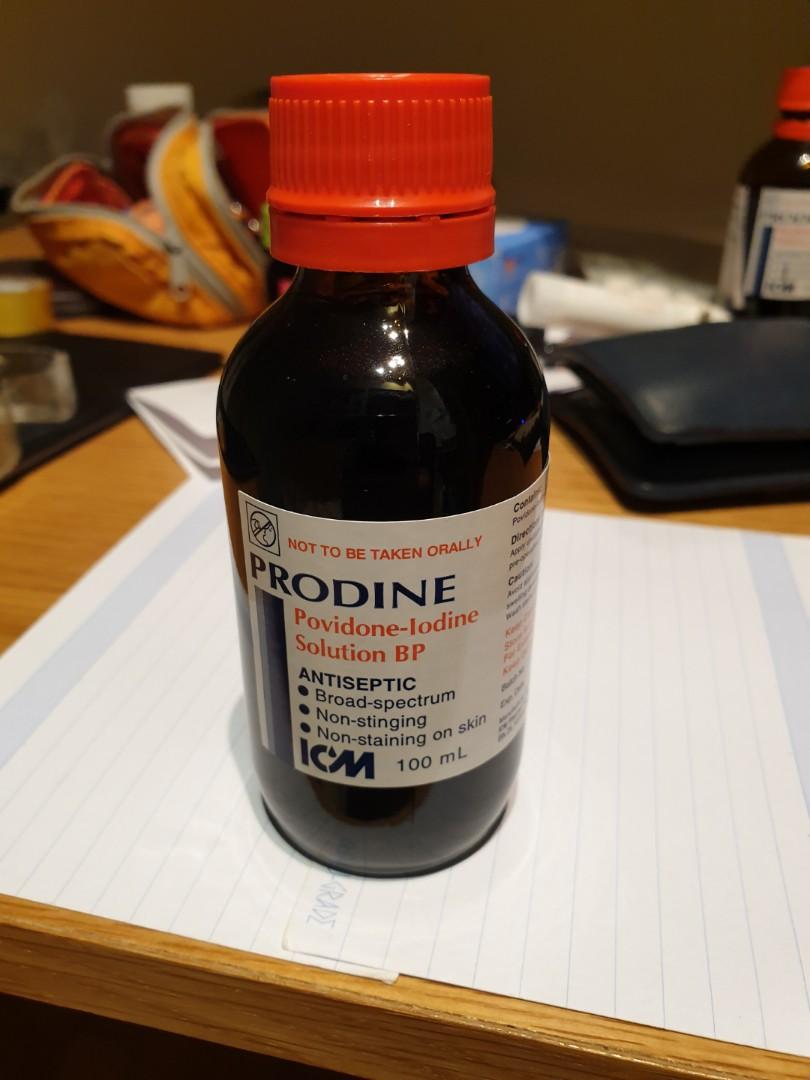Prodine Povidone Iodine Disinfectant for Cuts and Injections, Health ...