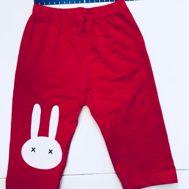 Rabbit Pants (Red), Babies & Kids, Babies & Kids Fashion on Carousell