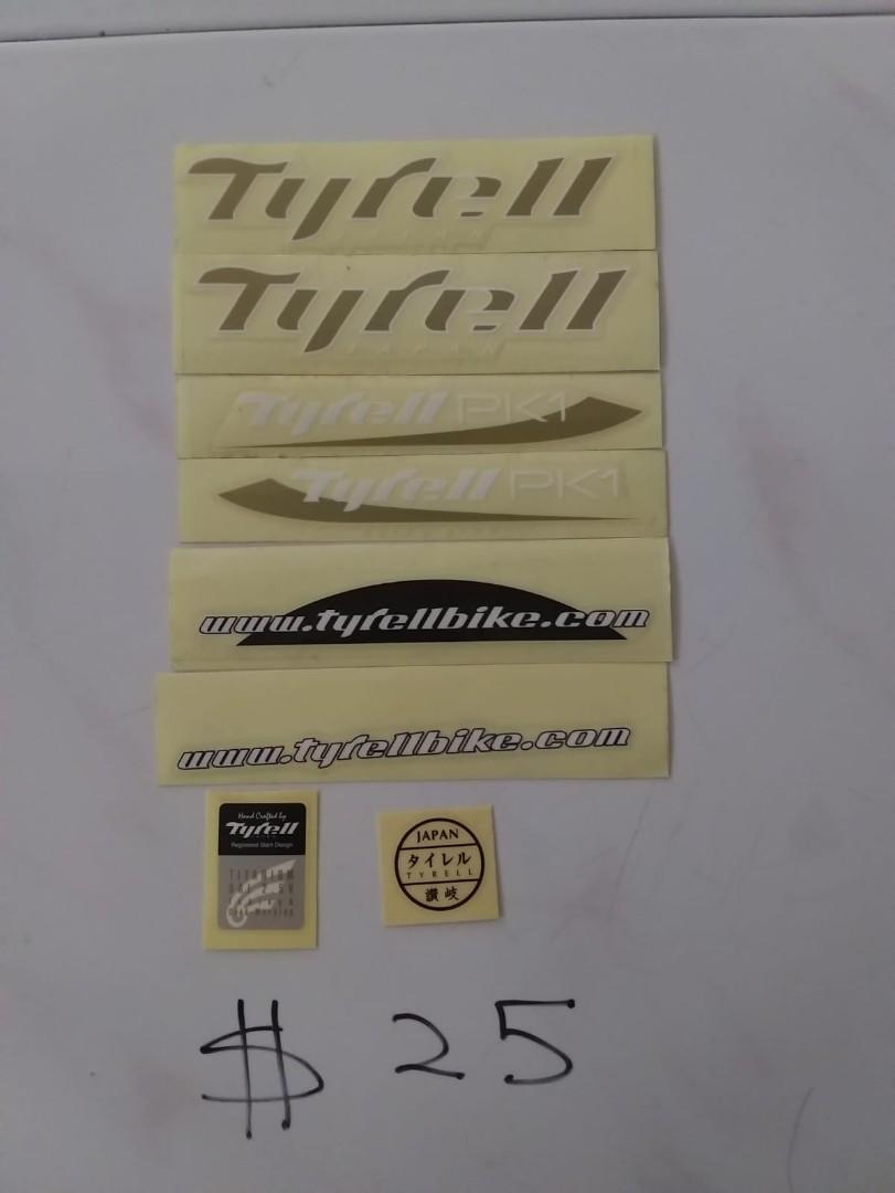 Stickers for LYNSKEY & TYRELL titanium Bikes, Hobbies & Toys ...