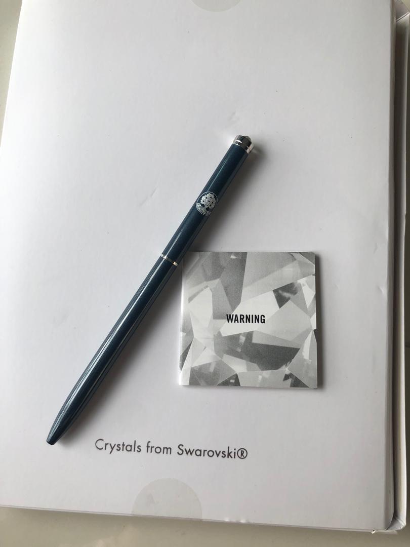 Swarovski studded pen & notebook, Hobbies & Toys, Stationery & Craft ...
