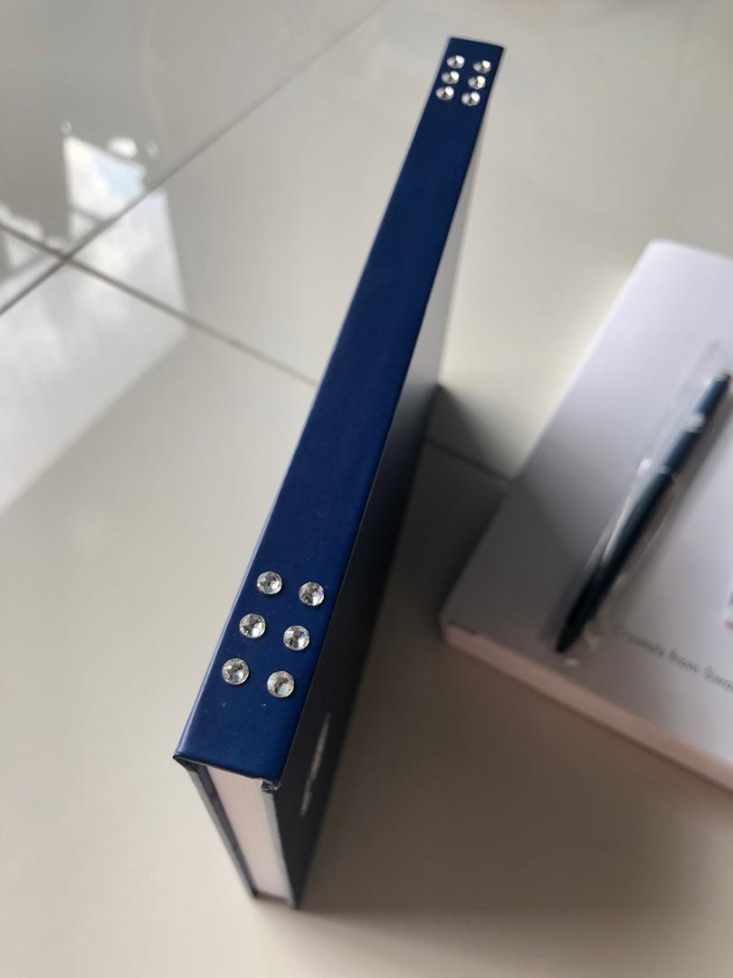 Swarovski studded pen & notebook, Hobbies & Toys, Stationery & Craft ...