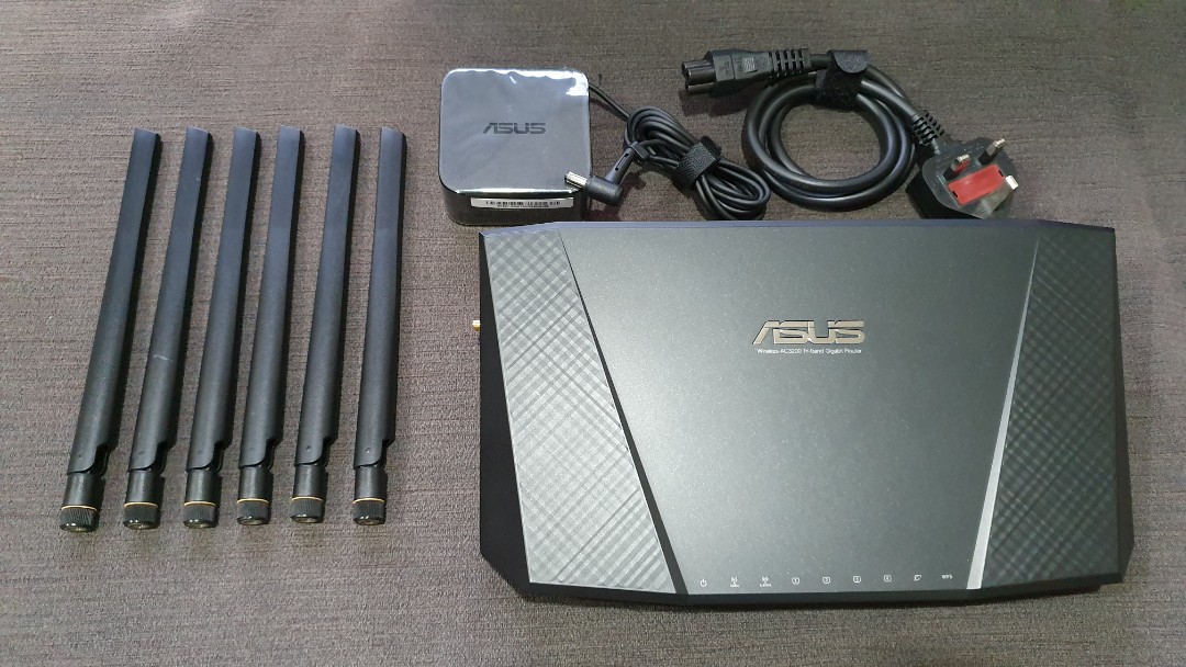 Asus RT-AC3200 Tri-band Gigabit Router (802.11ac Dual 5Ghz + 2.4 Ghz ...
