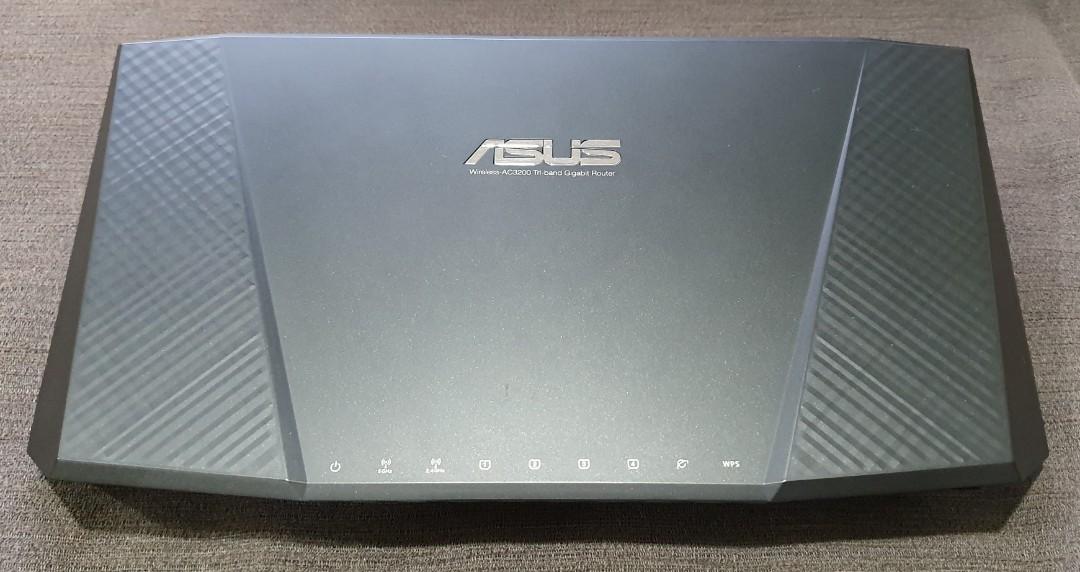 Asus RT-AC3200 Tri-band Gigabit Router (802.11ac Dual 5Ghz + 2.4 Ghz ...