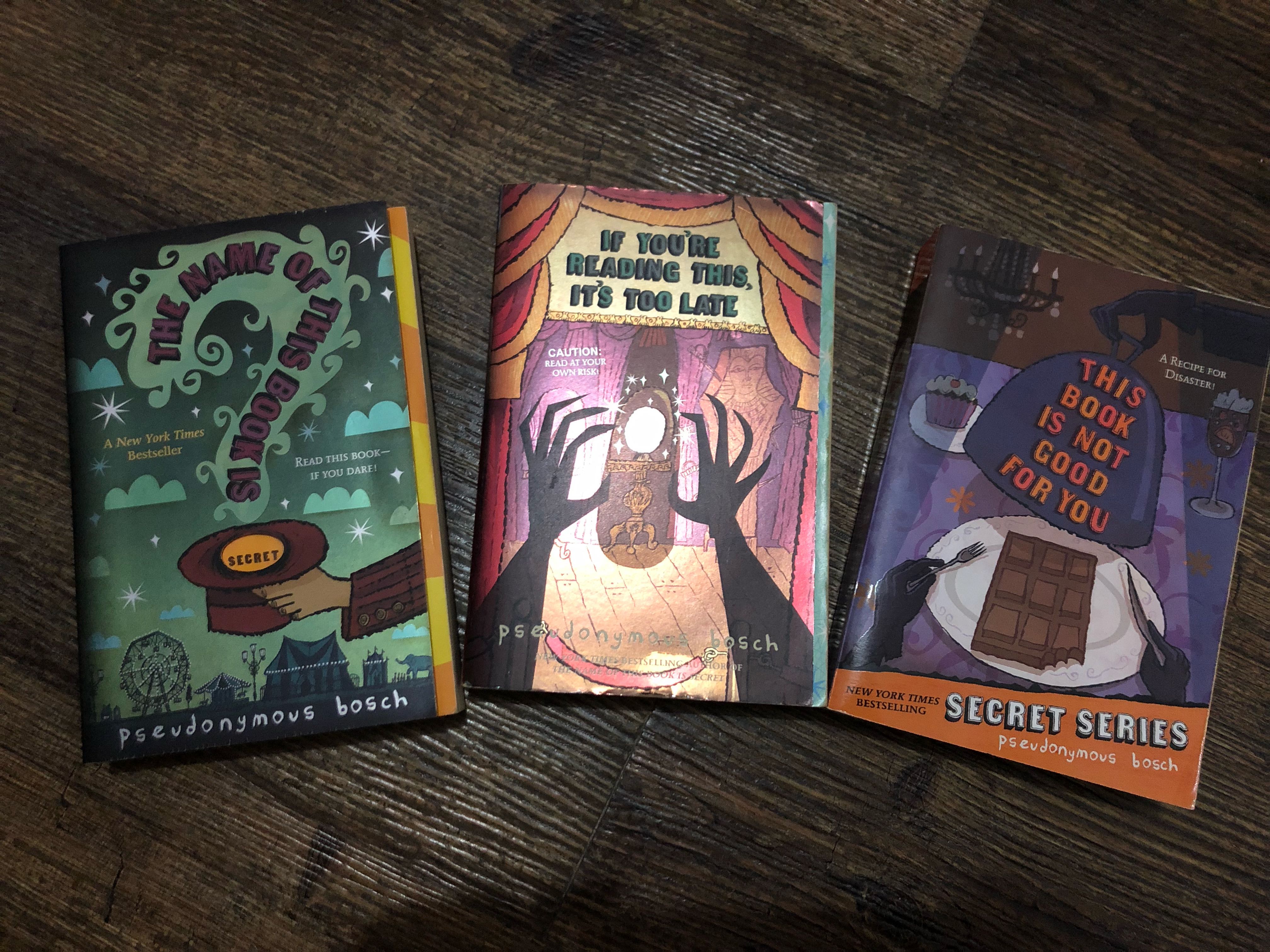 Book Bundle: 3/5 Novels from The Secret Series by Pseudonymous Bosch ...