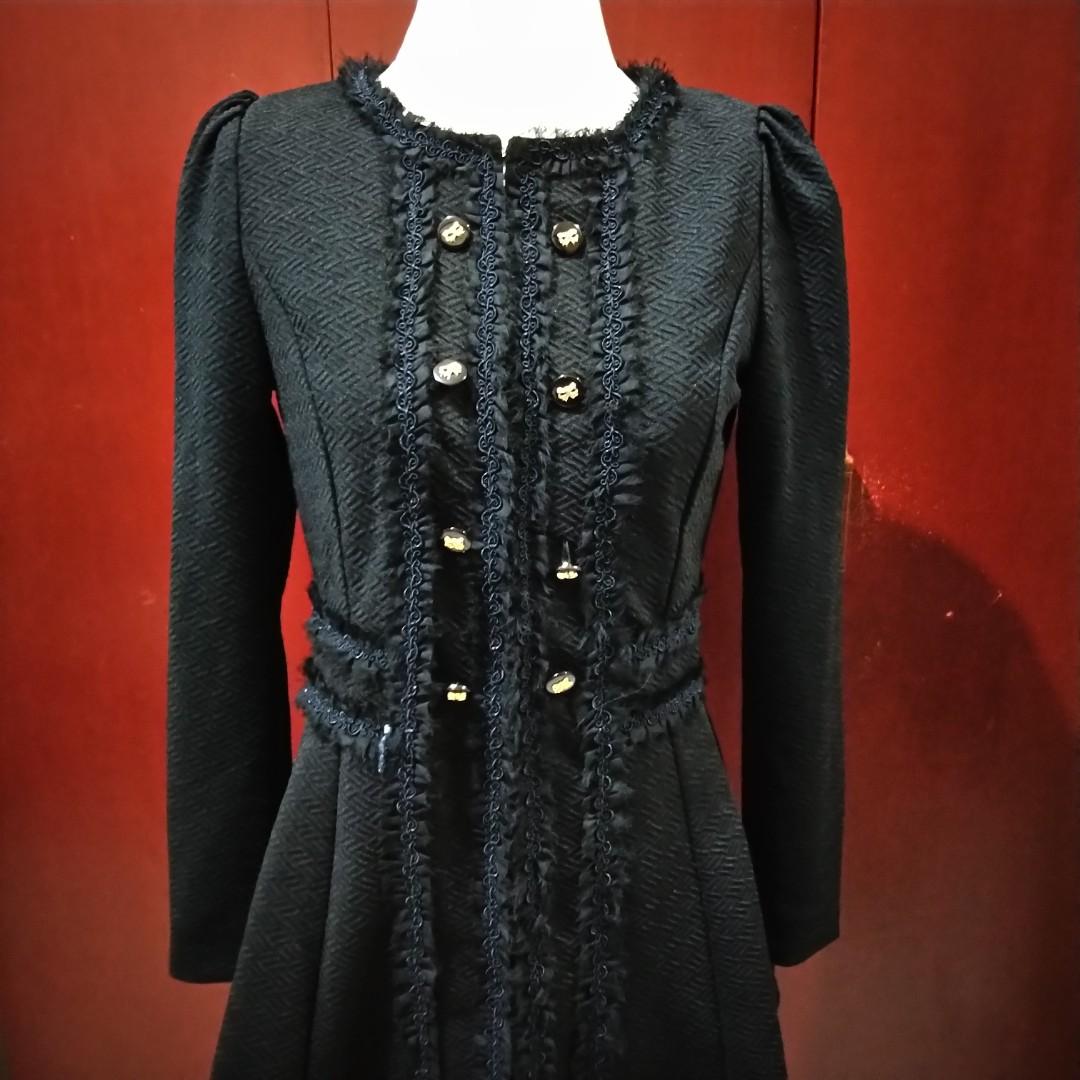 Chanel Like Long Coat, Women's Fashion, Coats, Jackets and Outerwear on ...