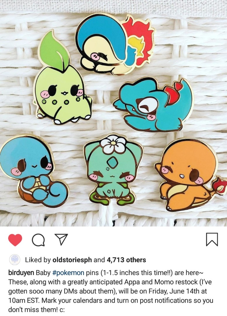 [GROUP ORDER] birduyen enamel pins, Women's Fashion, Jewelry ...