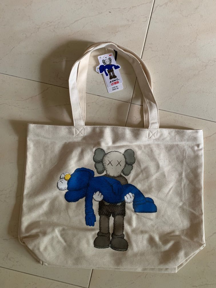 KAWS Uniqlo Tote Bag, Luxury, Bags & Wallets on Carousell