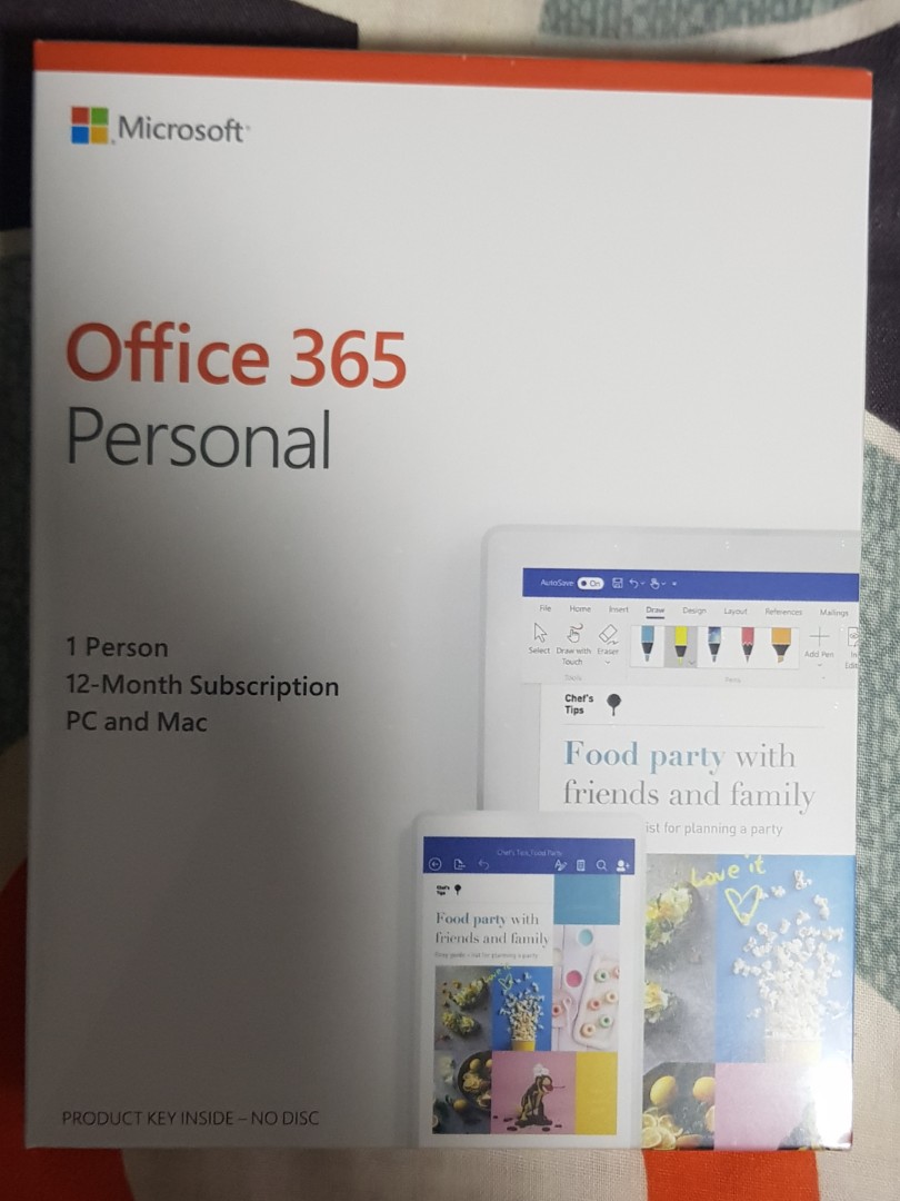 Microsoft Office 365 Personal - 1 Year Subscription, Computers & Tech ...