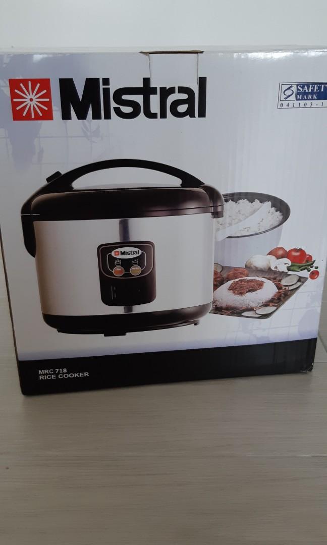 Mistral Rice Cooker 1.8 litre, TV & Home Appliances, Kitchen Appliances ...