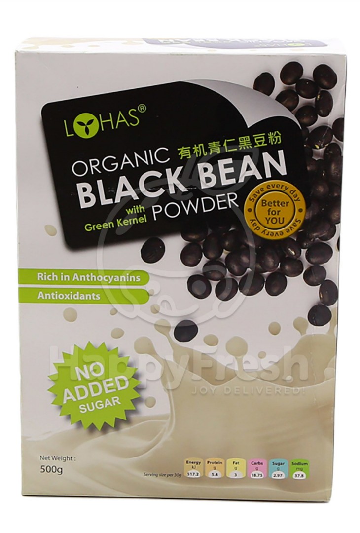 Organic Black Bean Powder (Soya Milk), Health & Nutrition, Health ...