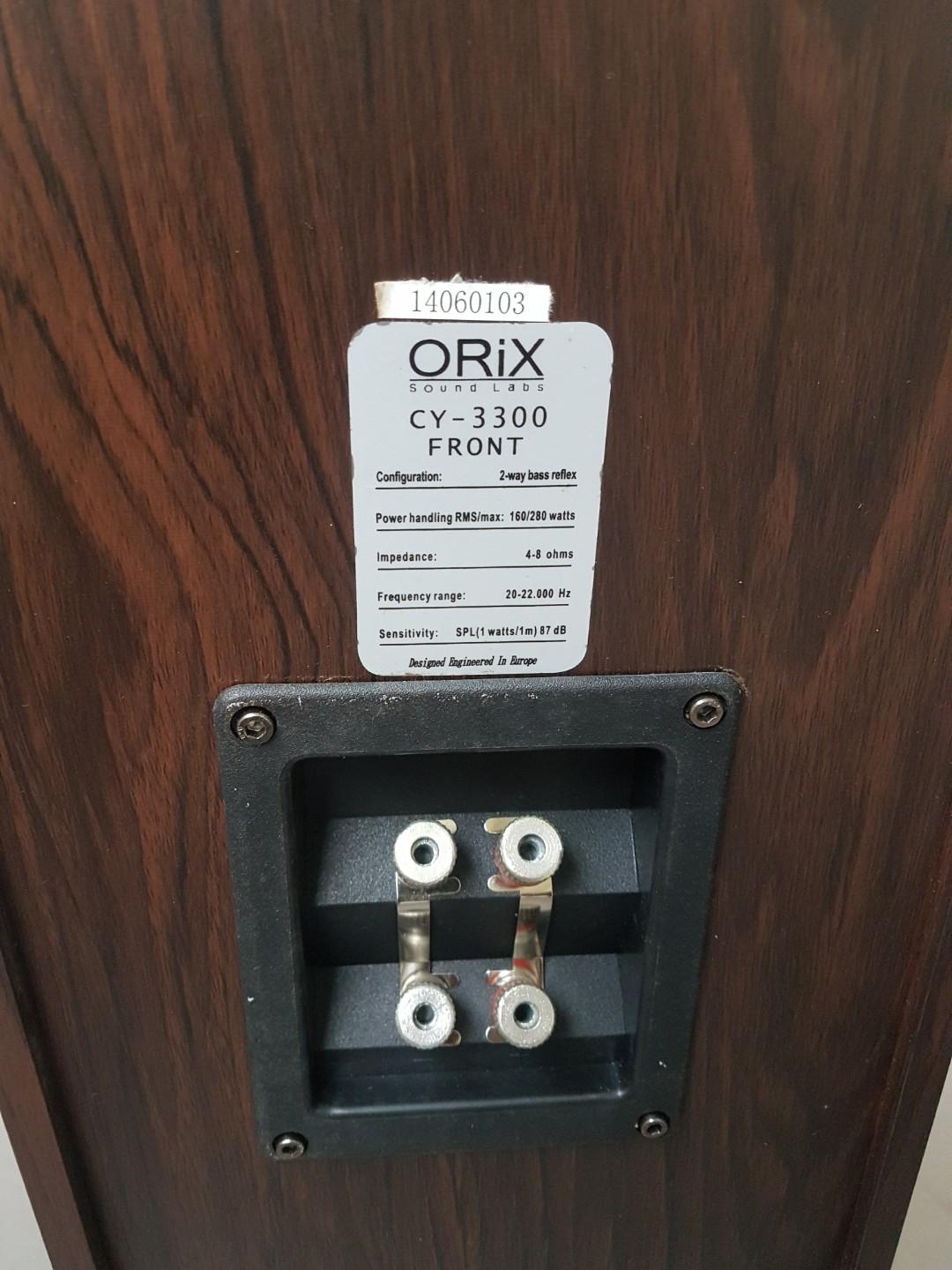 Orix Speakers Home Theatre Speakers CY 3300 BNIB, Audio, Soundbars ...