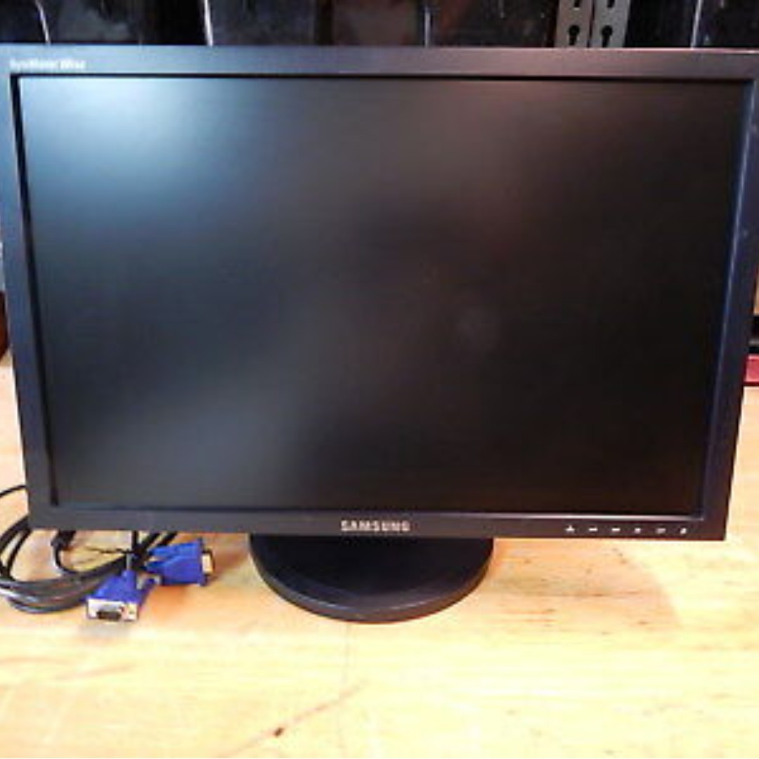 Samsung 三星 syncmaster 205bw 20吋" LCD Monitor, 家庭電器, 電視 & 其他娛樂, 電視組件及配件 ...