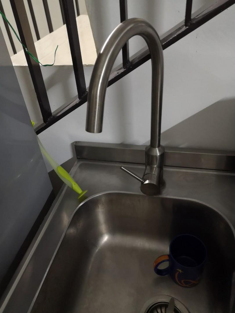 Stainless kitchen basin, Furniture & Home Living, Bathroom & Kitchen ...