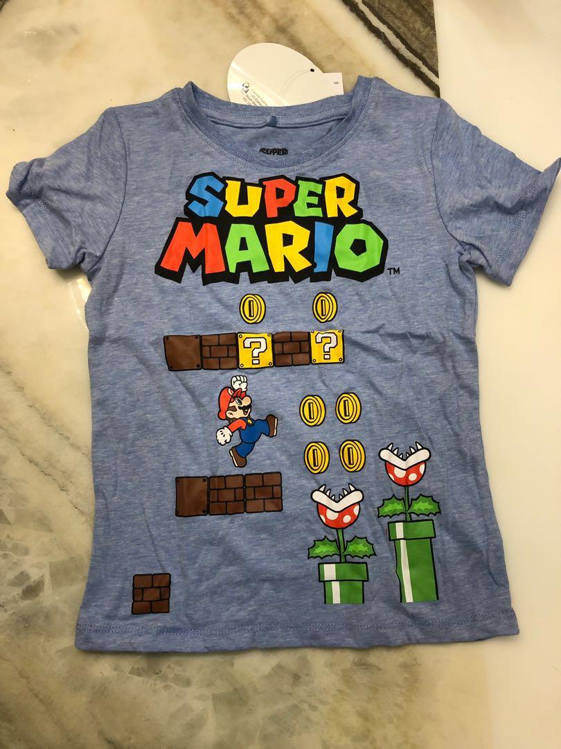 Super Mario - Top, Babies & Kids, Babies & Kids Fashion on Carousell