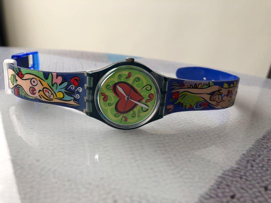 Swatch Adam and Eva, Women's Fashion, Watches & Accessories, Watches on ...