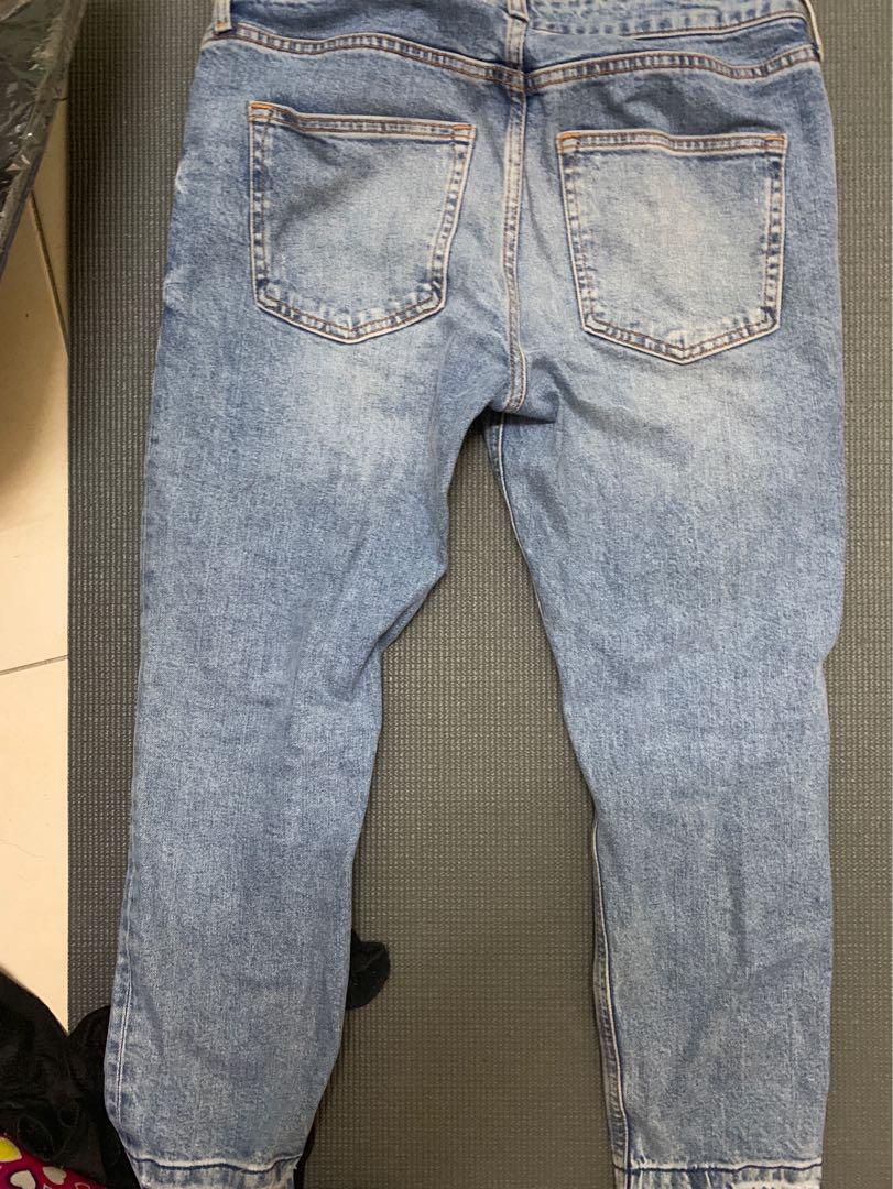Topman ripped jeans, Men's Fashion, Bottoms, Jeans on Carousell