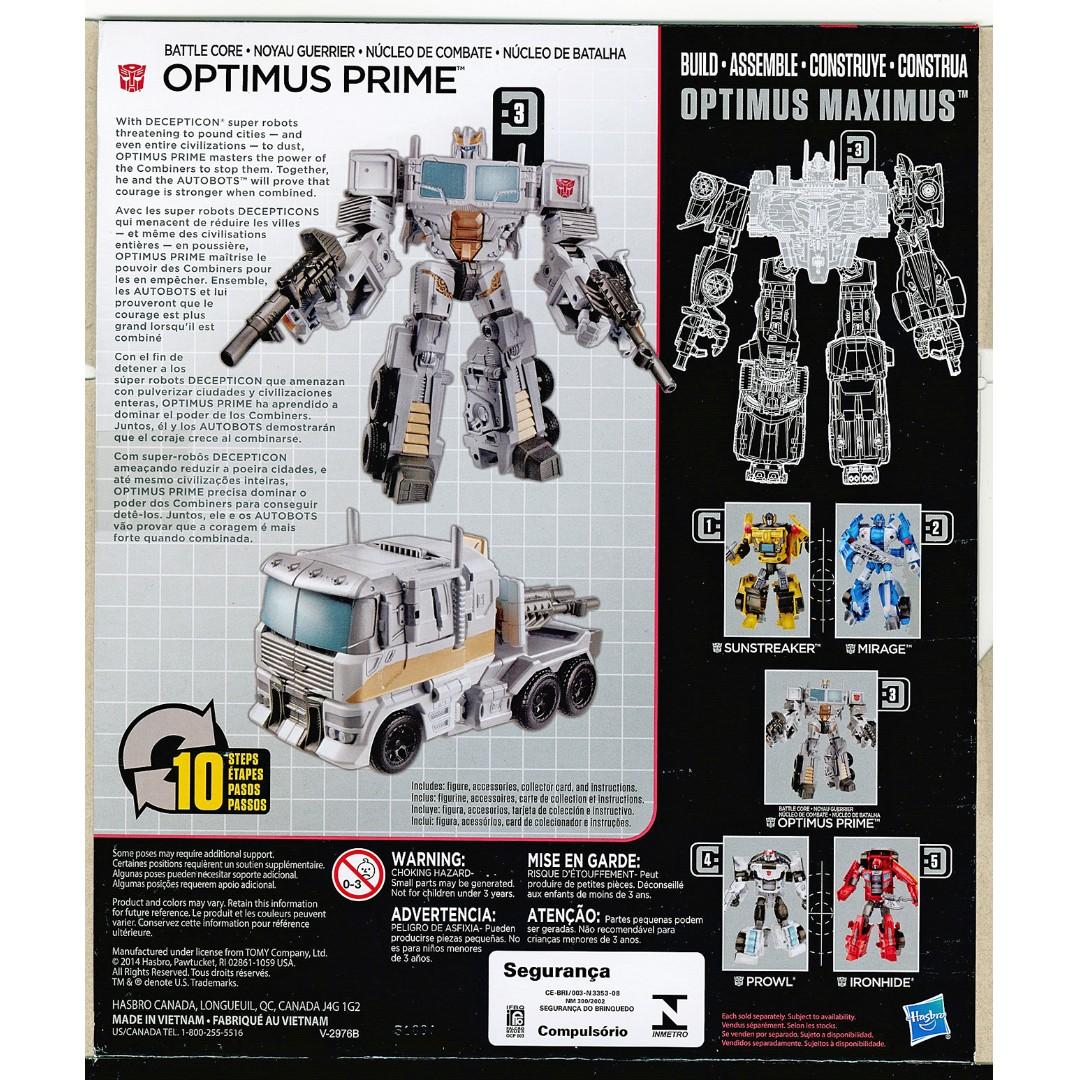 Transformers Combiner Wars Battle Core Optimus Prime, Hobbies & Toys ...
