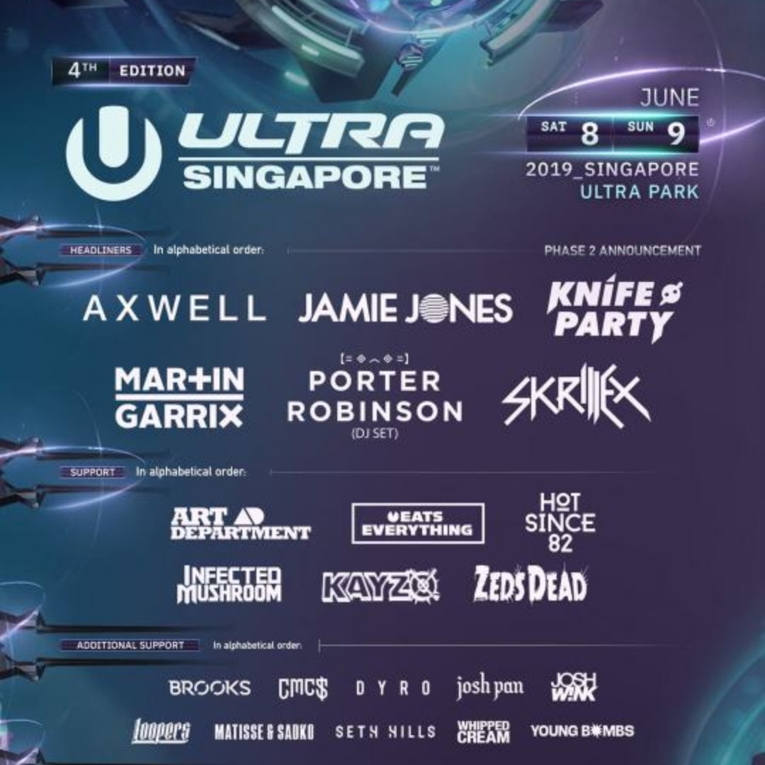 ULTRA SINGAPORE 2-DAY TICKET, Tickets & Vouchers, Event Tickets on ...