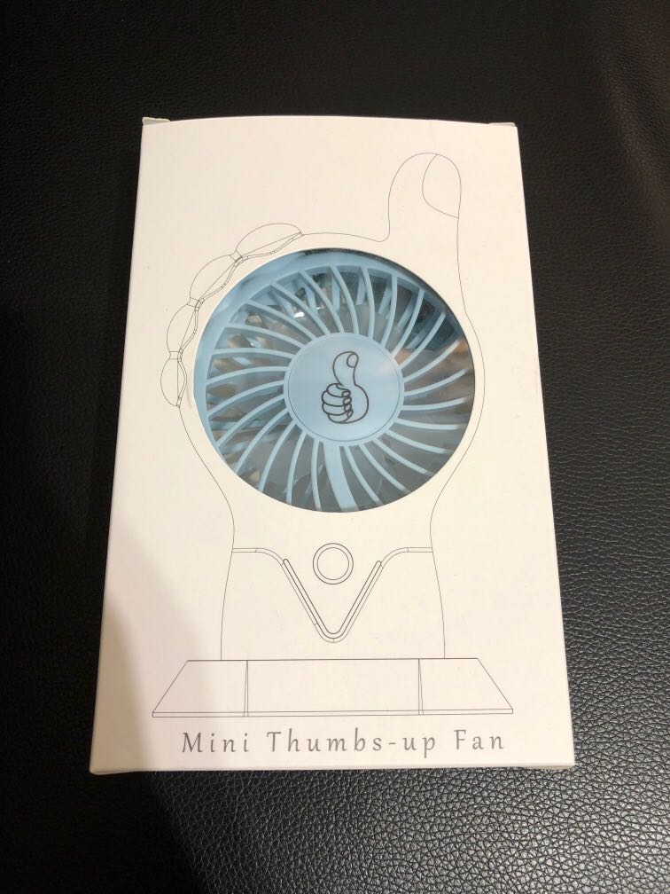 手提風扇 mini Thumbs-up Fan, 家庭電器, 冷氣機及暖風機 - Carousell