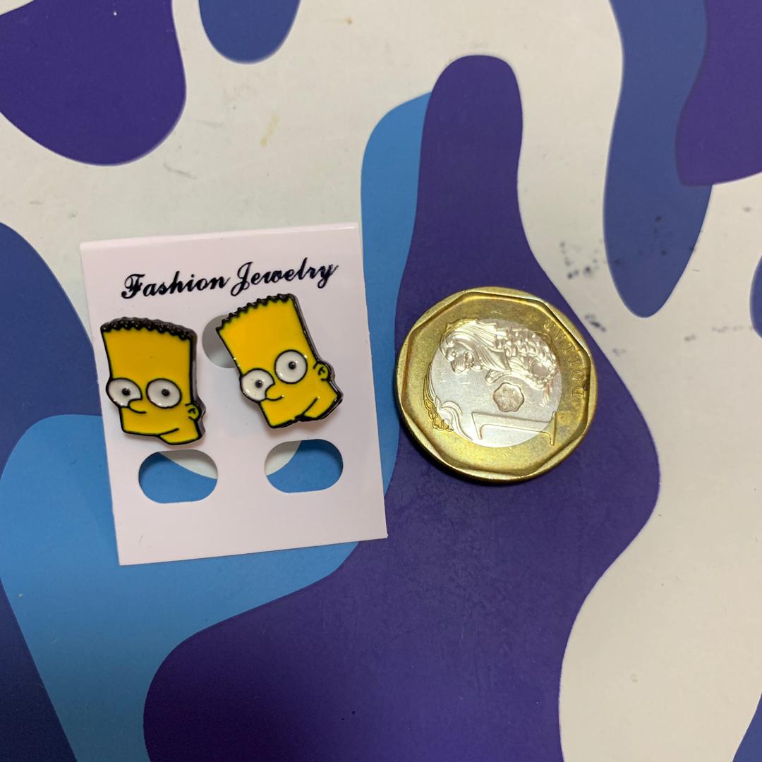 Bart Simpson Earring, Women's Fashion, Jewelry & Organisers, Earrings ...