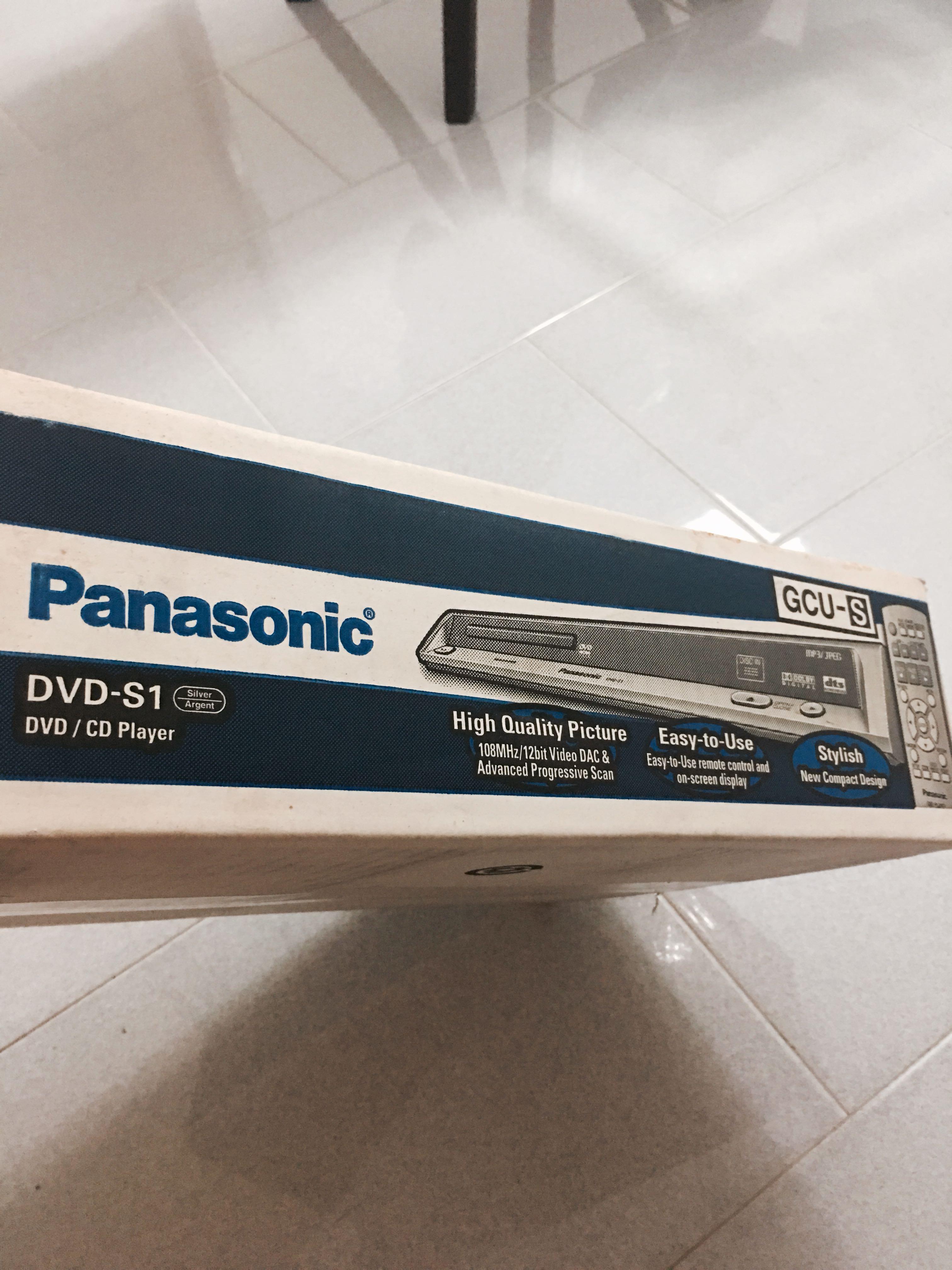 Brand New Panasonic DVD-S1 DVD CD player, TV & Home Appliances, TV & Entertainment ...