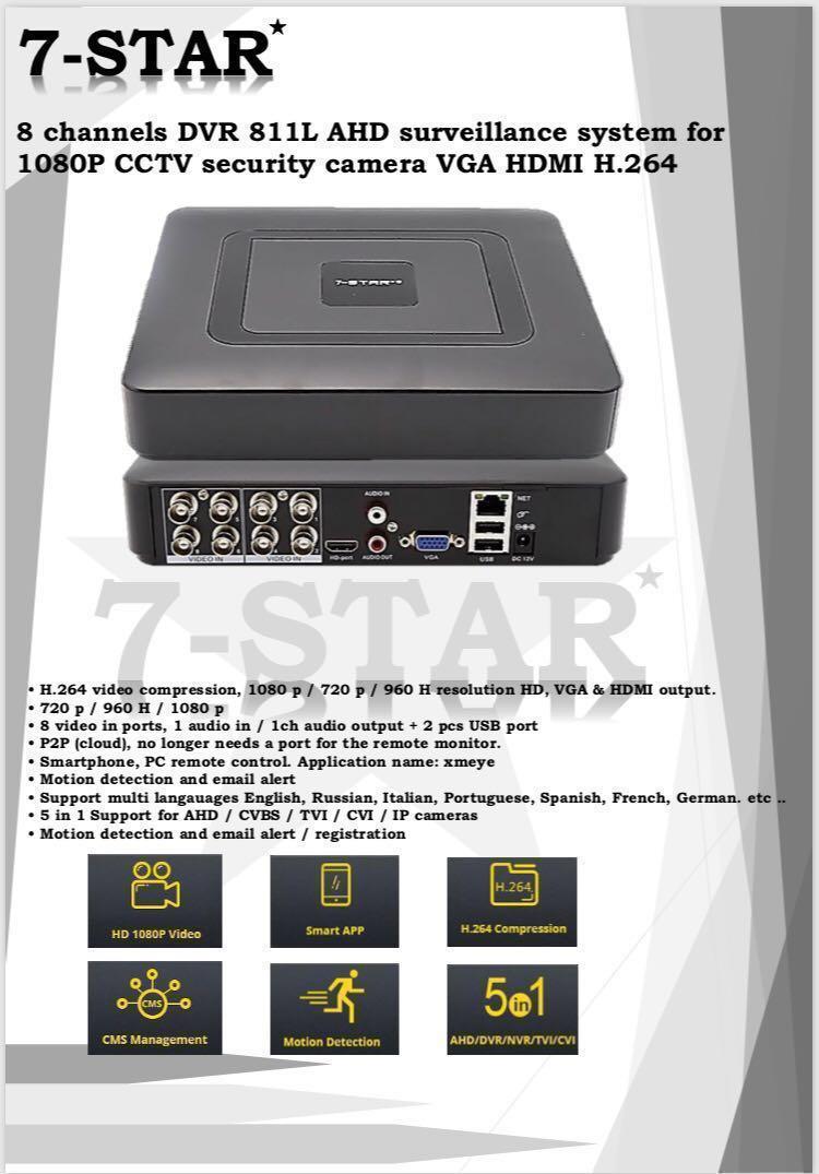 XMEye CCTV DVR - 4/8/16CH DVR/NVR/XVR - Hybrid Digital Video Recorder ...