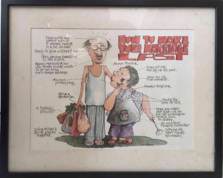 Comical Painting Art Piece on Marriage by Singapore Artist Samuel Teo ...
