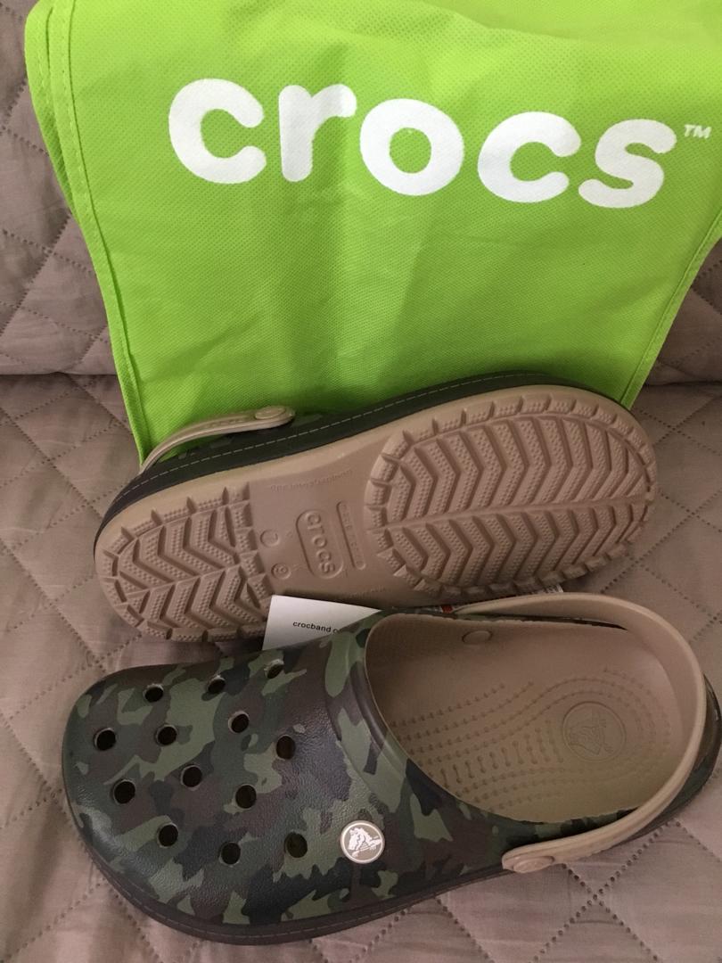 Crocs Camouflage Clog, Men's Fashion, Footwear, Slippers & Slides on ...