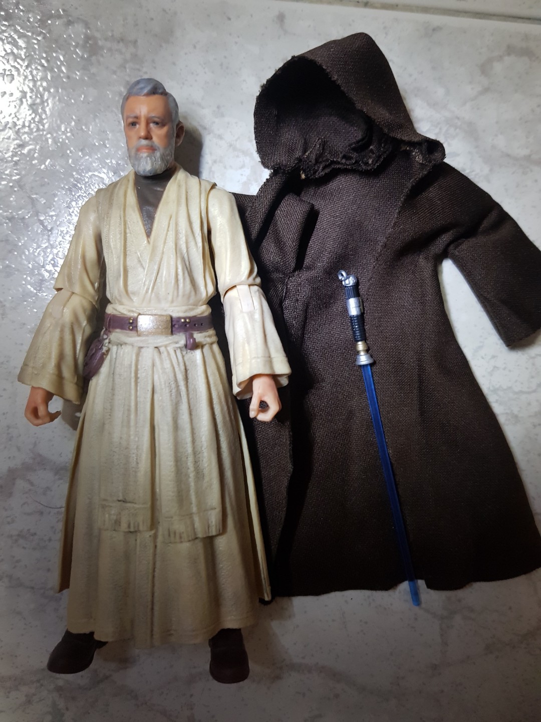 Custom Repainted Star Wars Black Series 6 Inch Obi Wan Kenobi, Hobbies ...