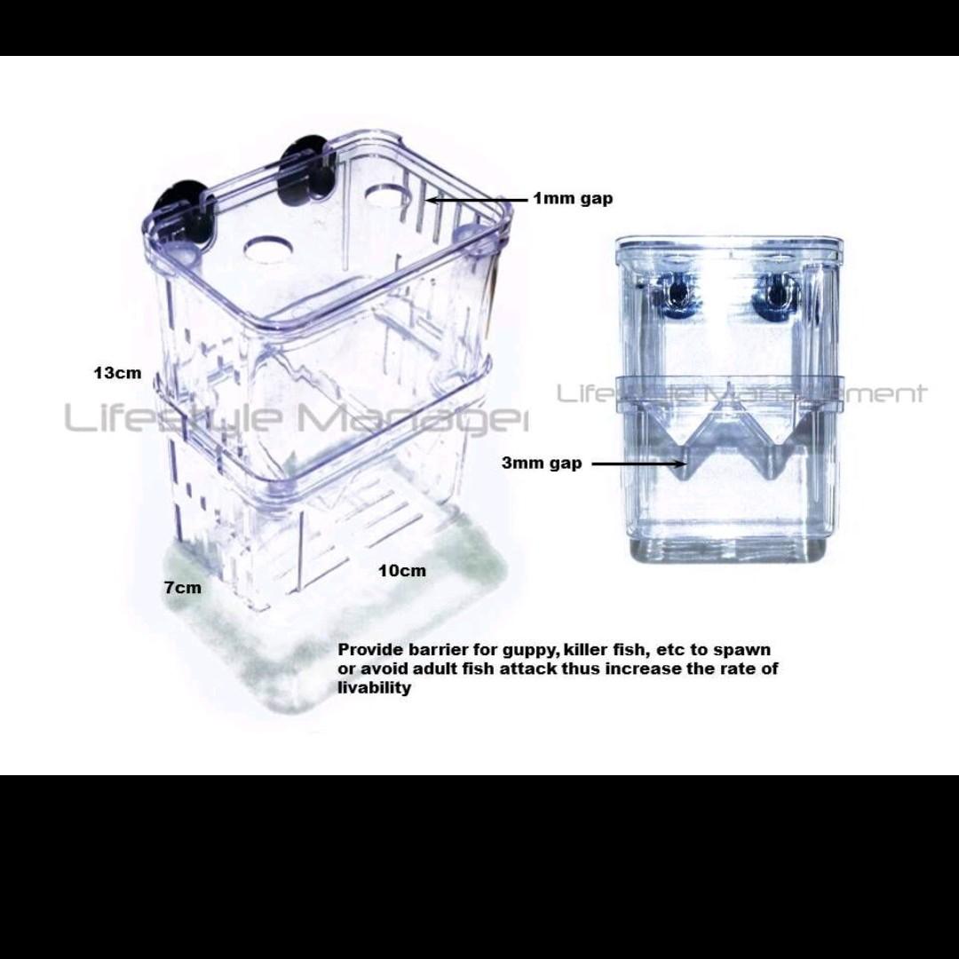 Fish Tank Aquarium Breeding Divider Isolation Separator Box, Pet ...