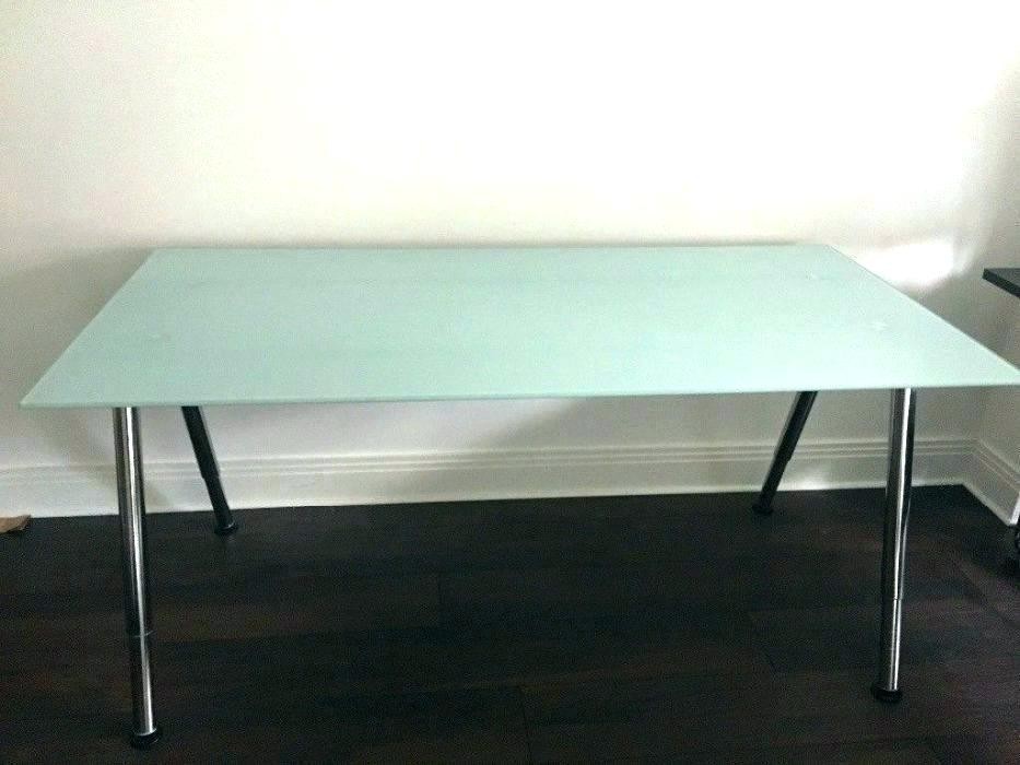 IKEA Glass Table Galant Study Desk, Furniture & Home Living, Furniture ...