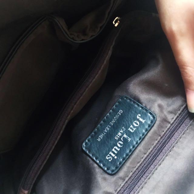 Jon Louis Paris Leather Backpack, Women's Fashion, Bags & Wallets ...