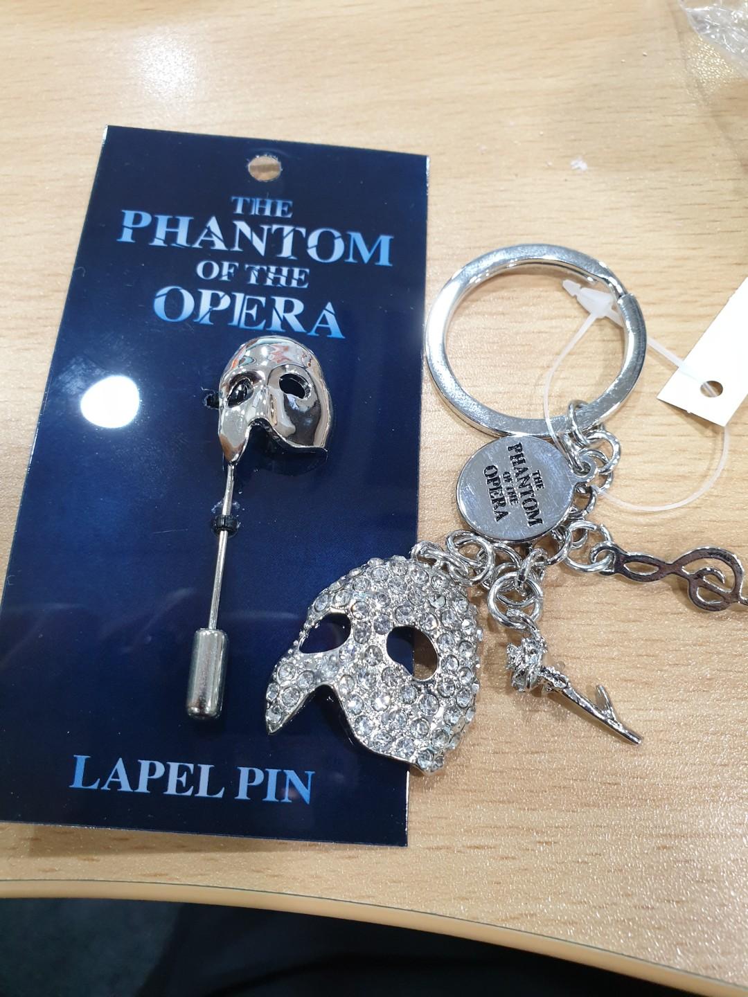 Phantom of the opera authorized lapel pin, Luxury, Accessories on Carousell